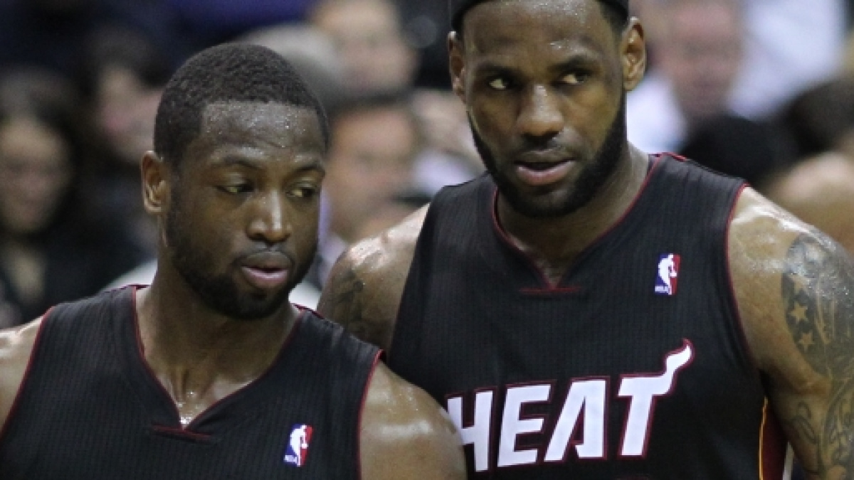 Dwyane Wade and LeBron James work out together