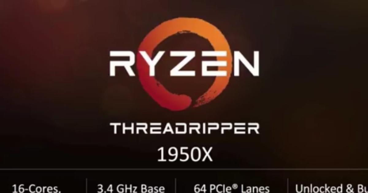 AMD Ryzen Threadripper 1900X CPU Launched at $549