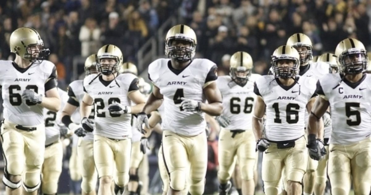 Army rushes for 513 yards and no completed passes