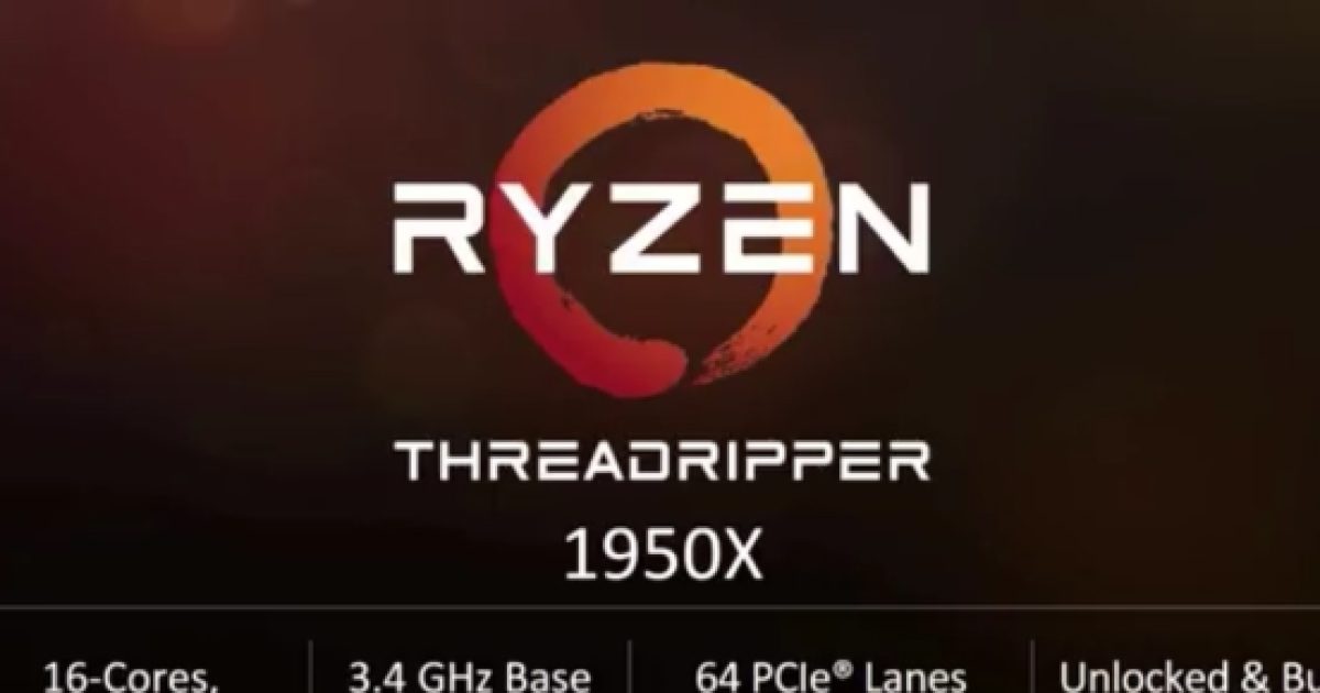 AMD Ryzen Threadripper 1900X CPU Launched at $549