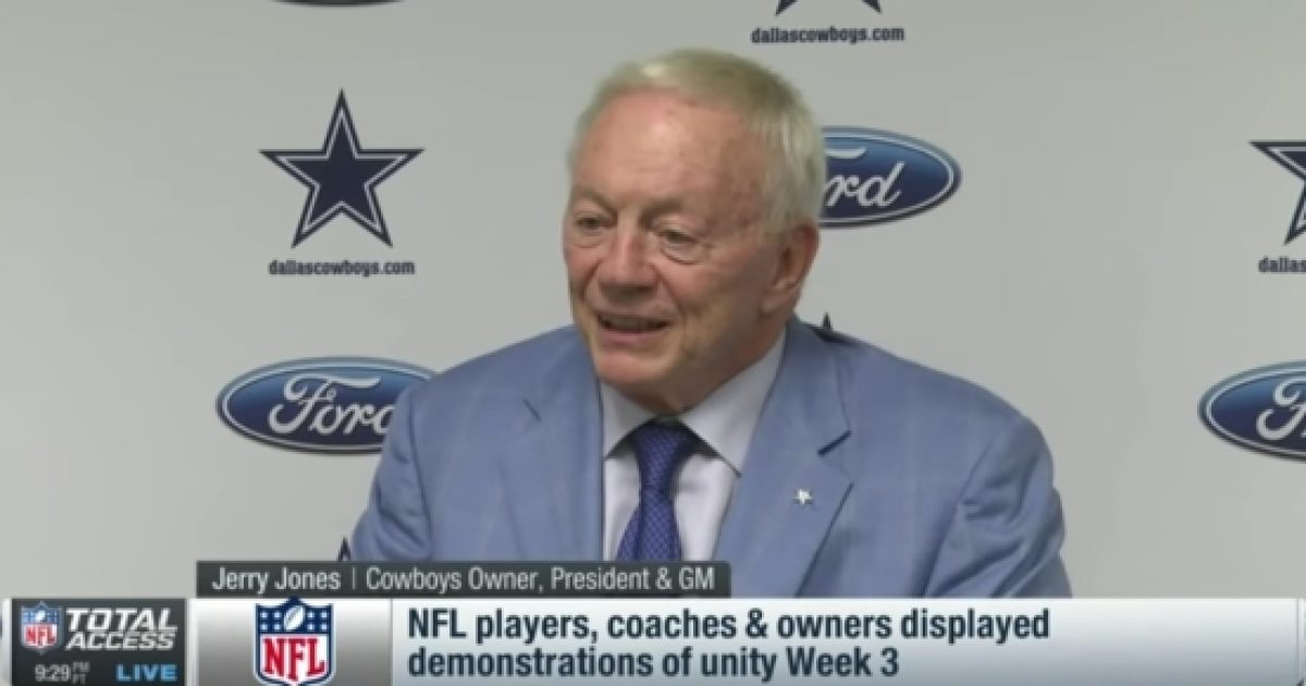 Jerry Jones' comments tell you that he is only concerned about his money