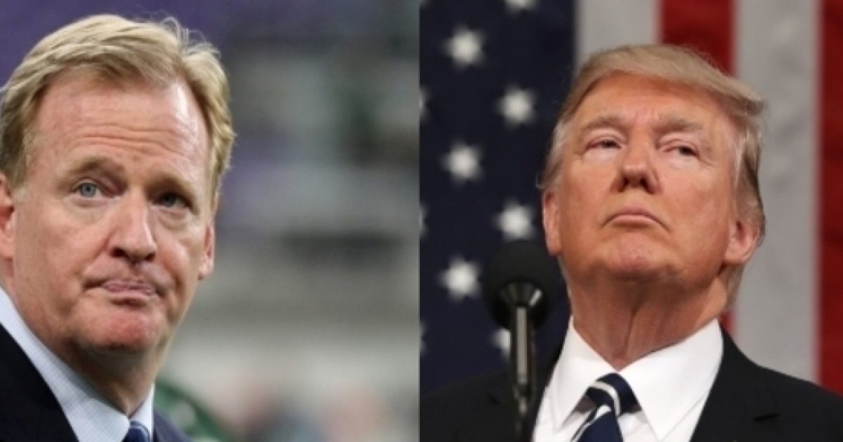 Trump attacks Roger Goodell on Twitter, demands NFL Commissioner end ...