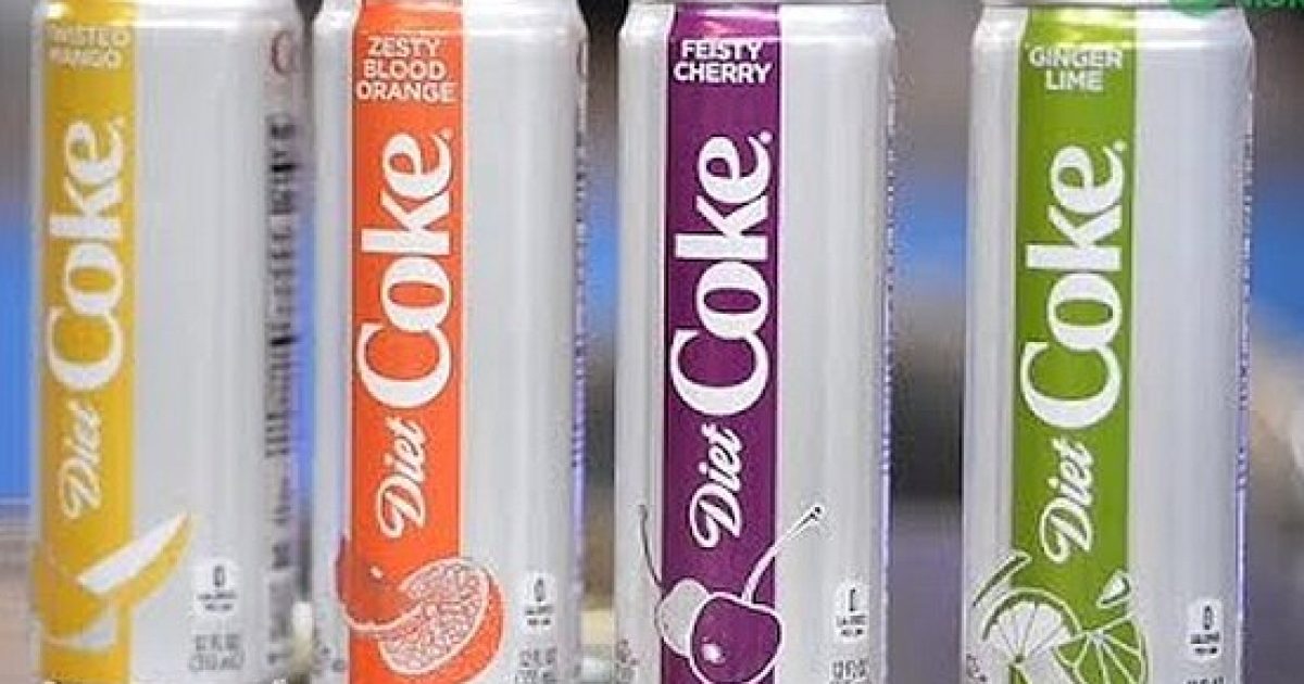 Diet Coke has four new bold flavors with names that sound like lip balms