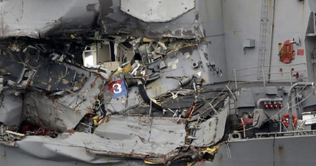US navy decides ex-officers of warships in collisions will face Court ...