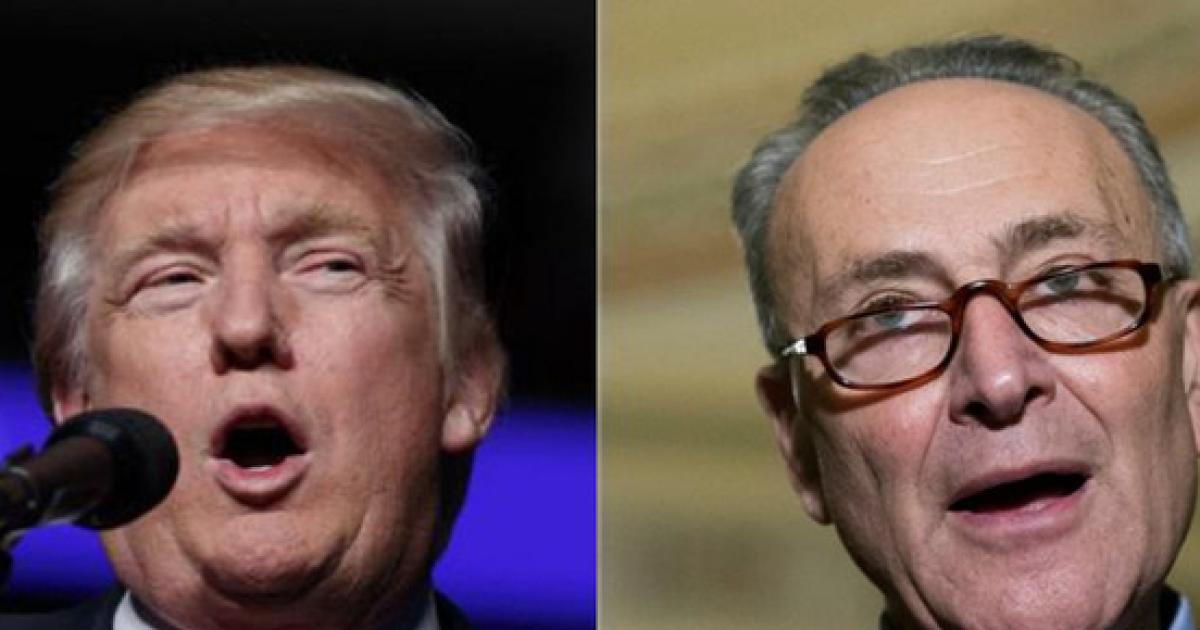 Trump Rages On Twitter After Being Scolded By Chuck Schumer Over Govt