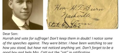 Harry Burn and the Ratification of the 19th Amendment in Tennessee