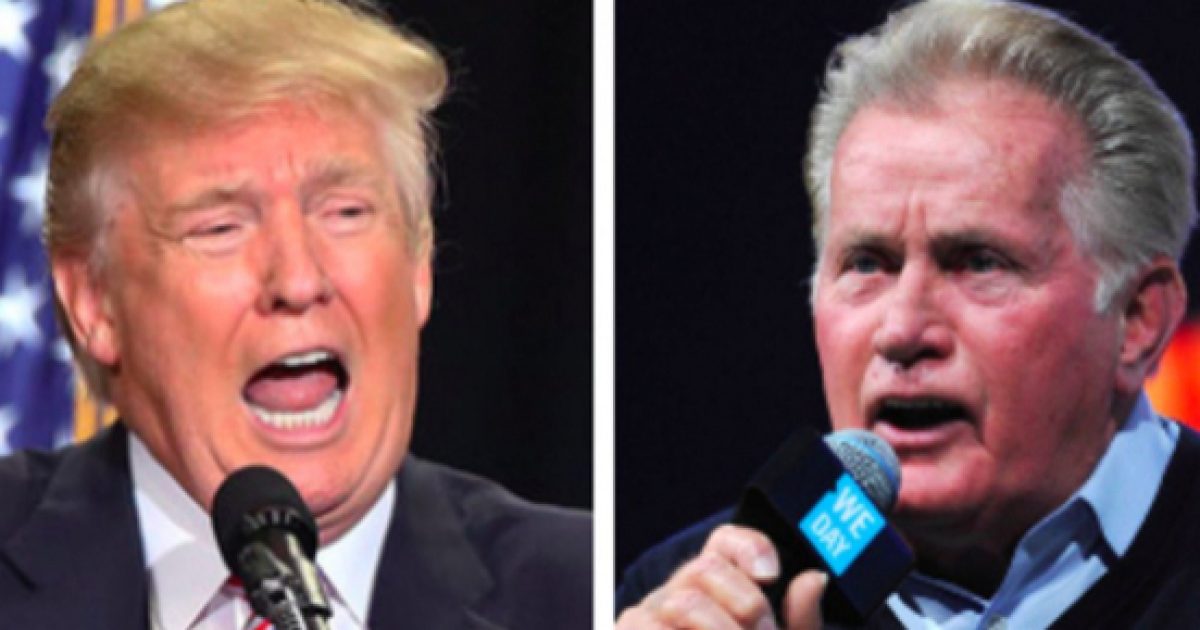 Martin Sheen attacks Donald Trump’s handling of Florida school shooting