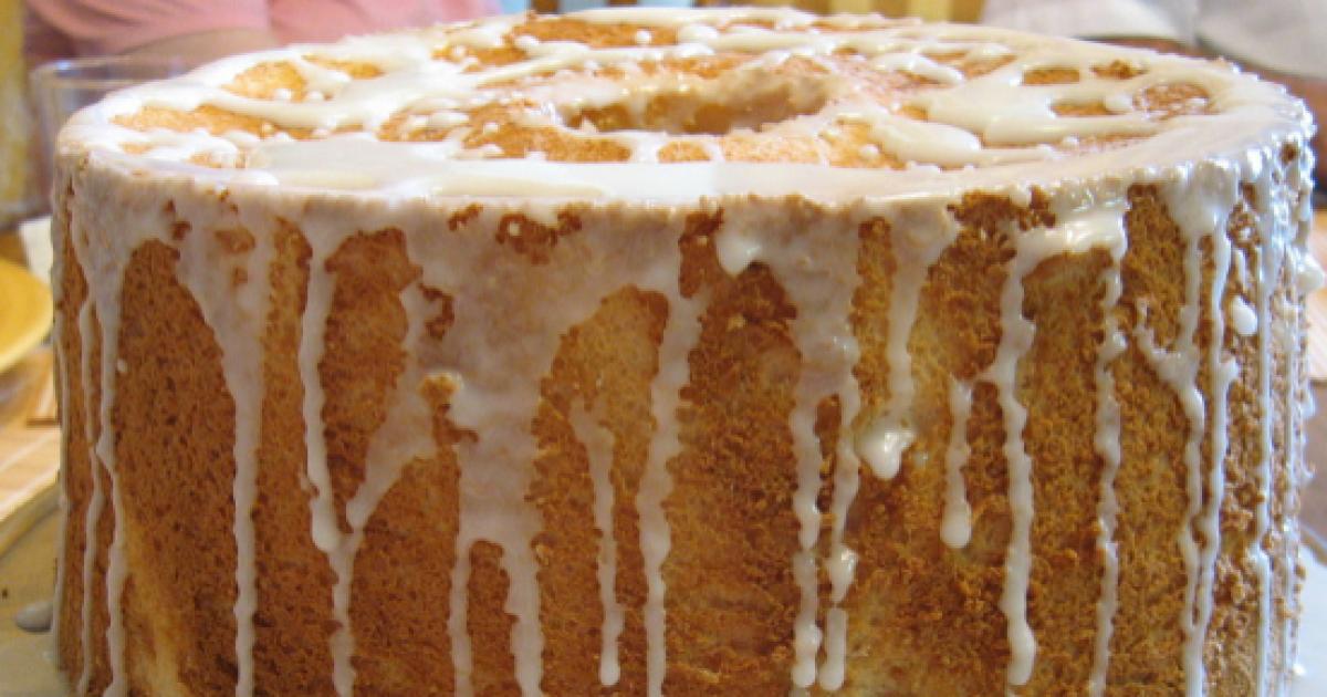 Almond glaze angel food cake recipe