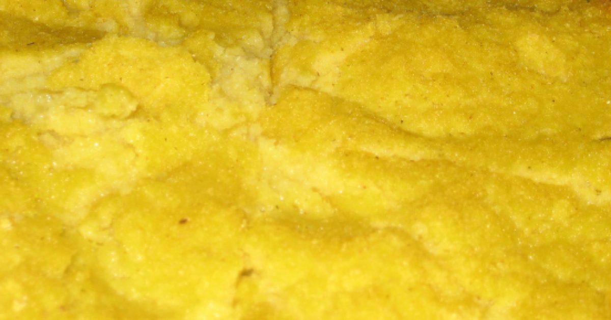 Simple Sweet Polenta with bananas and blueberries