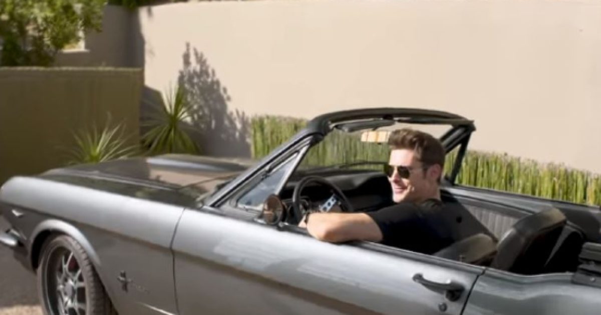 Zac Efron saves a pit bull from certain doom