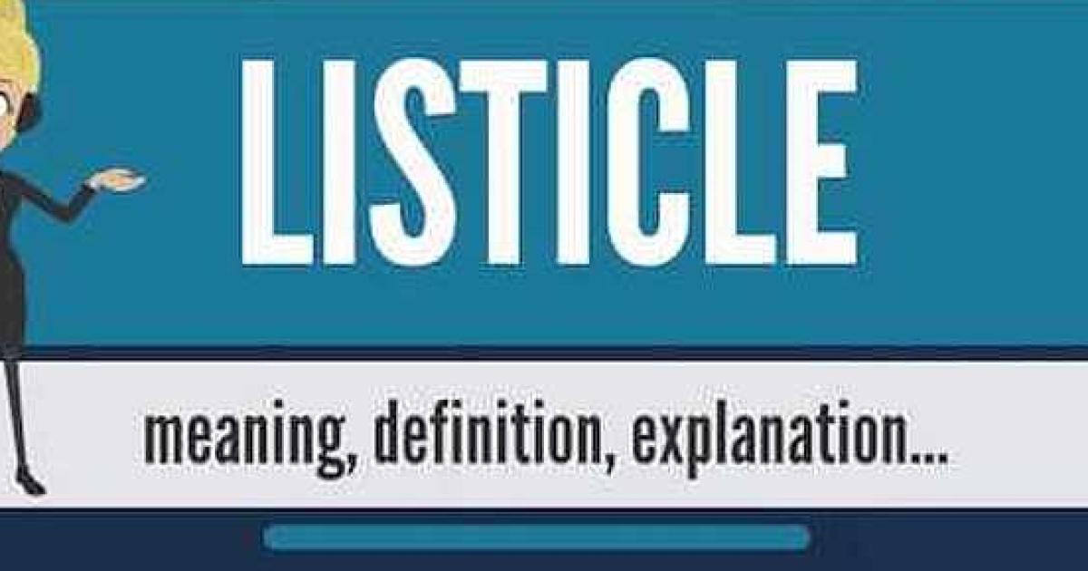 5 Easy Tips For Writing An Effective Listicle