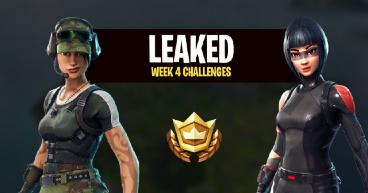 Week 4 challenges for 'Fortnite Battle Royale'
