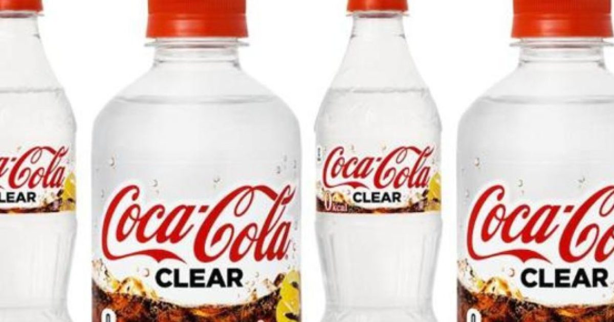 Coca Cola acaba de lanzar su versión más transparente en Japón