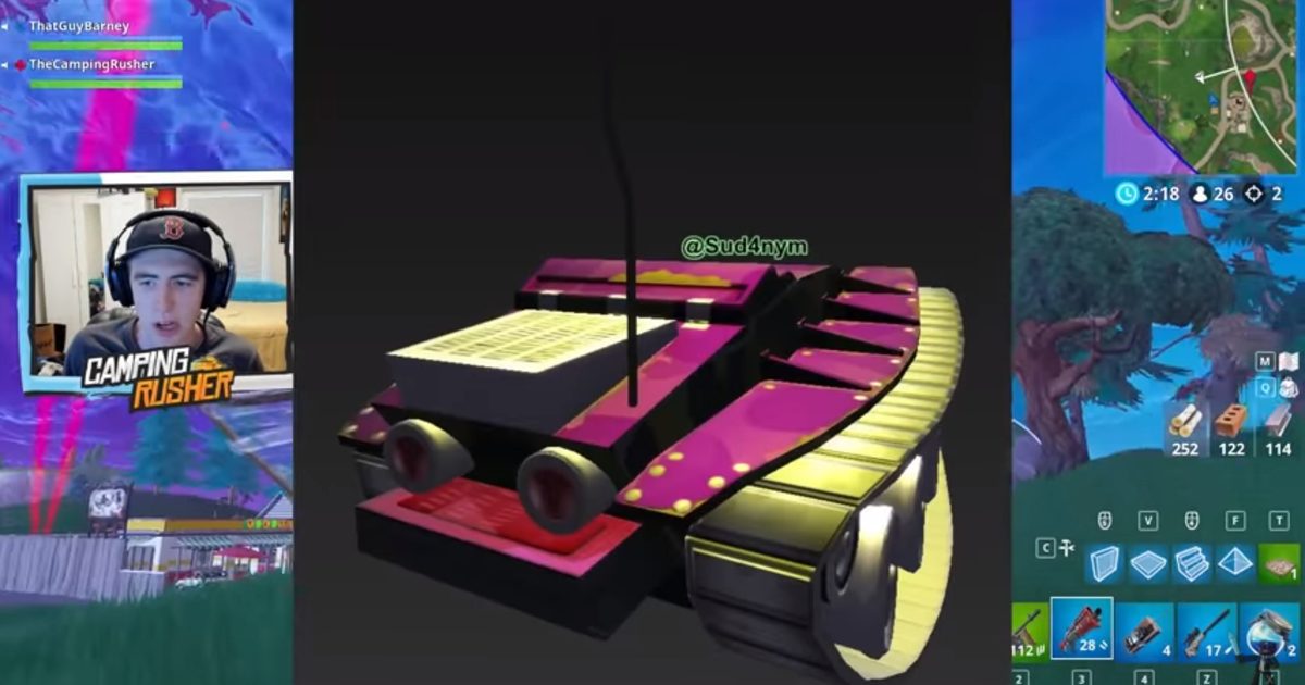Fortnite: Explosive Crossbow, Guided Missile files updated, tank props ...