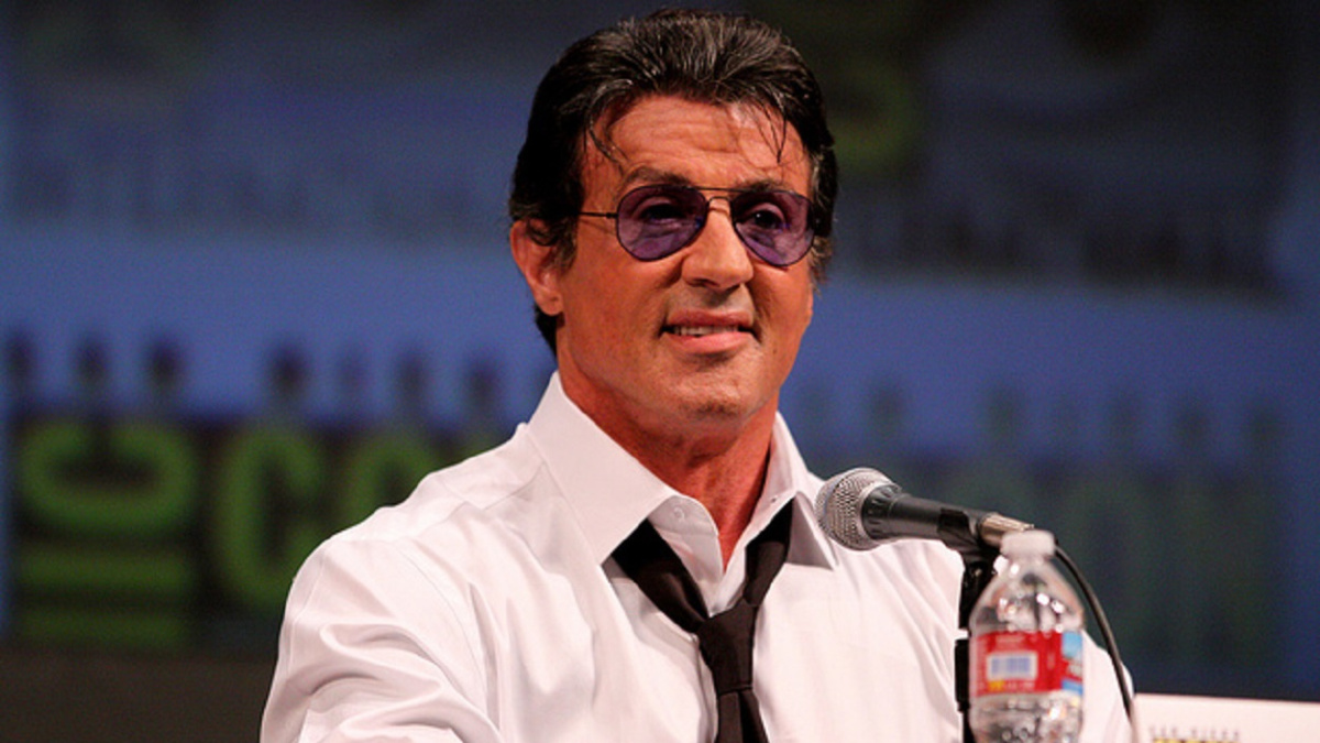 Sylvester Stallone working out to hone his physique for Rambo V