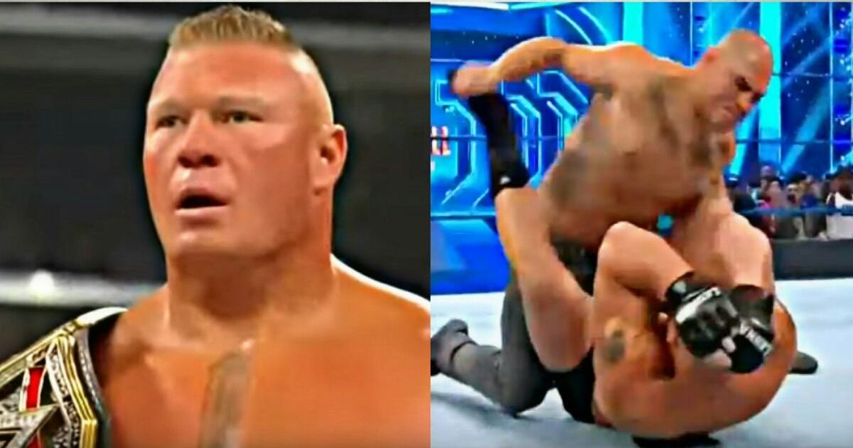 WWE SmackDown: The Rock, Champ Brock interrupted by Cain Velasquez ...