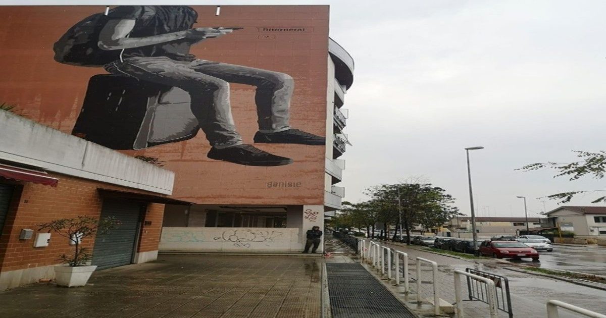 'Ritornerai?', inaugurato ad Andria il murales sull'emigrazione giovanile