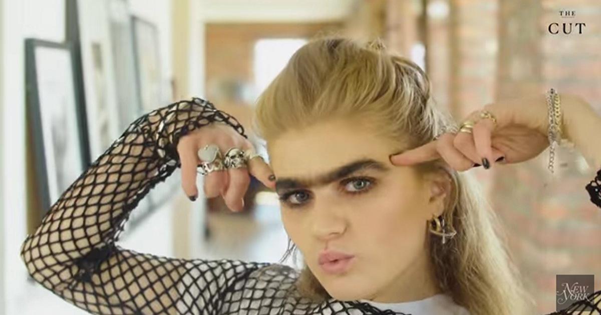 Model Sophia Hadjipanteli embraces unibrow that polarizes social media