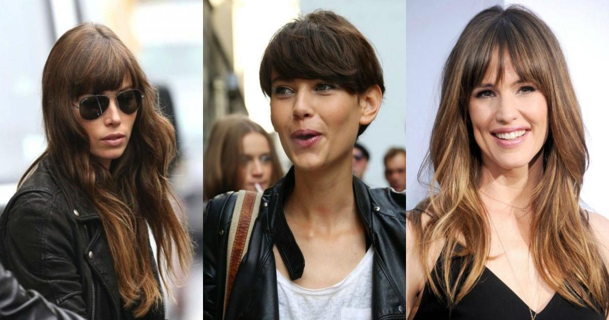 Tagli con frangia e acconciature per l'inverno: frangetta spettinata e ...