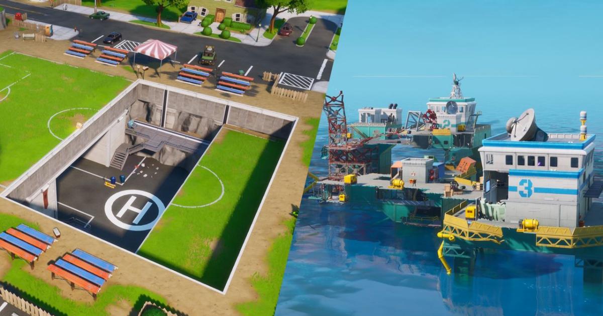 'Fortnite' gets big map changes with the last update, including Oil Rig ...