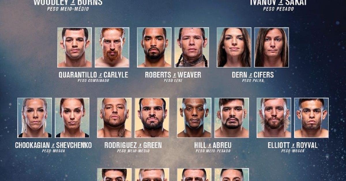 UFC APEX: Lutas, horários e onde assistir ao evento