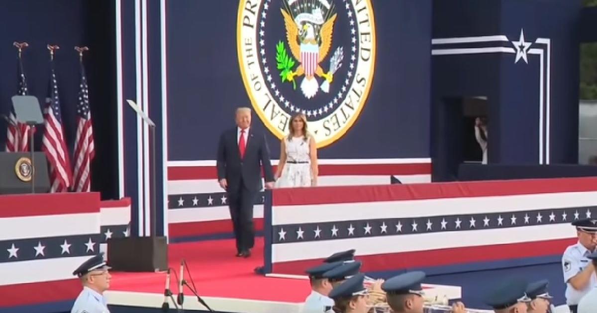 Donald Trump celebrates 4th of July on the South Lawn of the White House