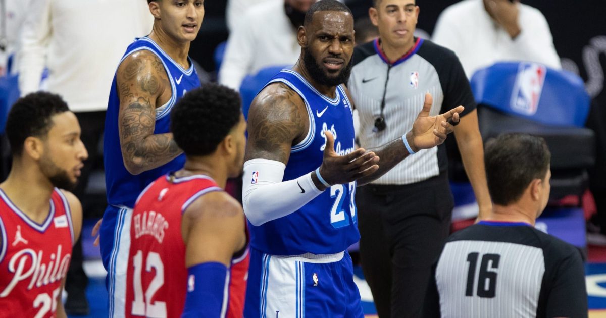 Joel Embiid calls out LeBron James for flagrant foul