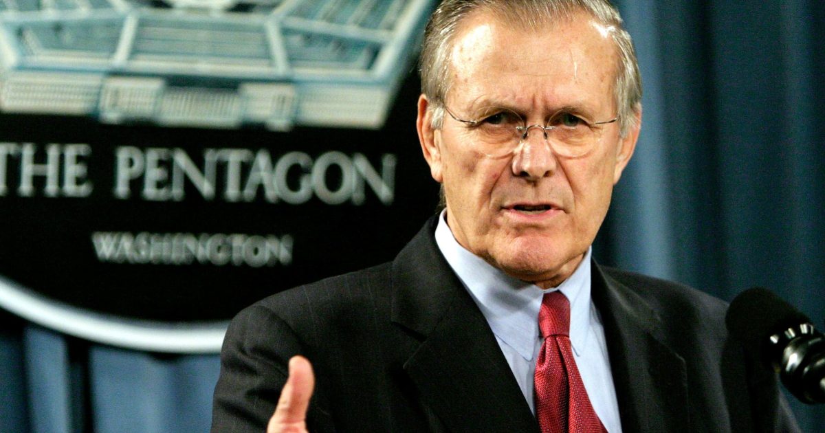 Former U.S. Defense Secretary Donald Rumsfeld dies at 88