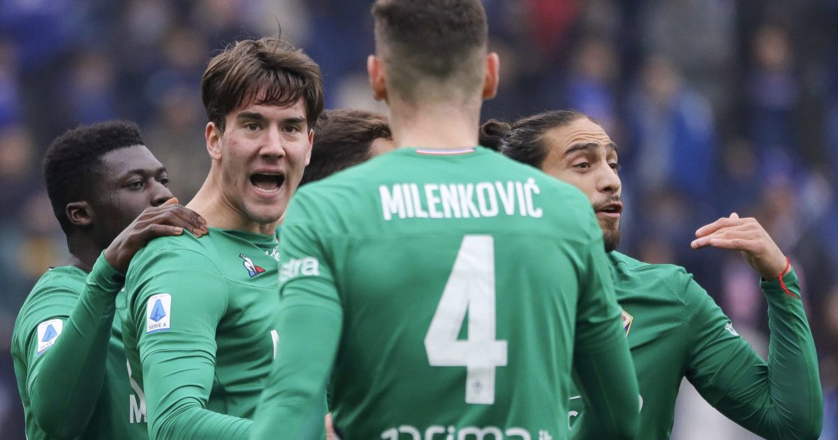 Juventus Piacerebbero Nikola Milenkovic E Dusan Vlahovic Della Fiorentina
