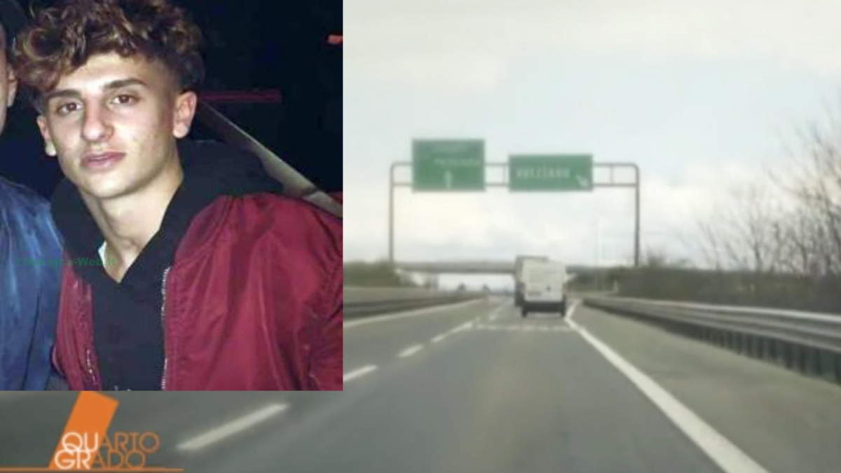 Alessandro Venturelli: la foto del 22enne scomparso sul maxischermo ...