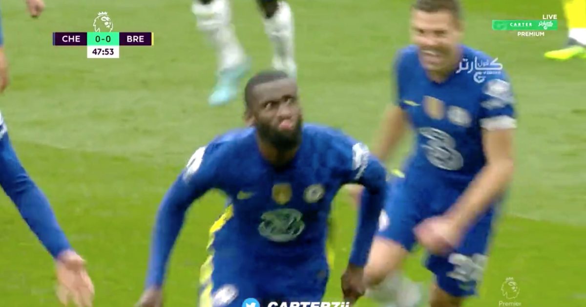 La célébration jugée 'incompréhensible' de Rudiger face à Brentford ...