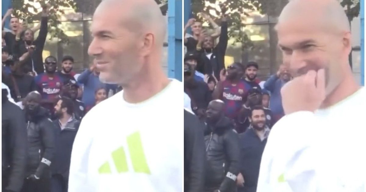 La réaction de Zinedine Zidane quand des supporters crient "Zizou à ...