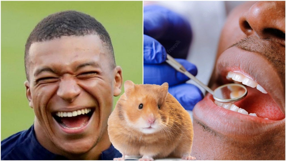 Kylian Mbappé se fait arracher une dent et pose avec son dentiste, la ...