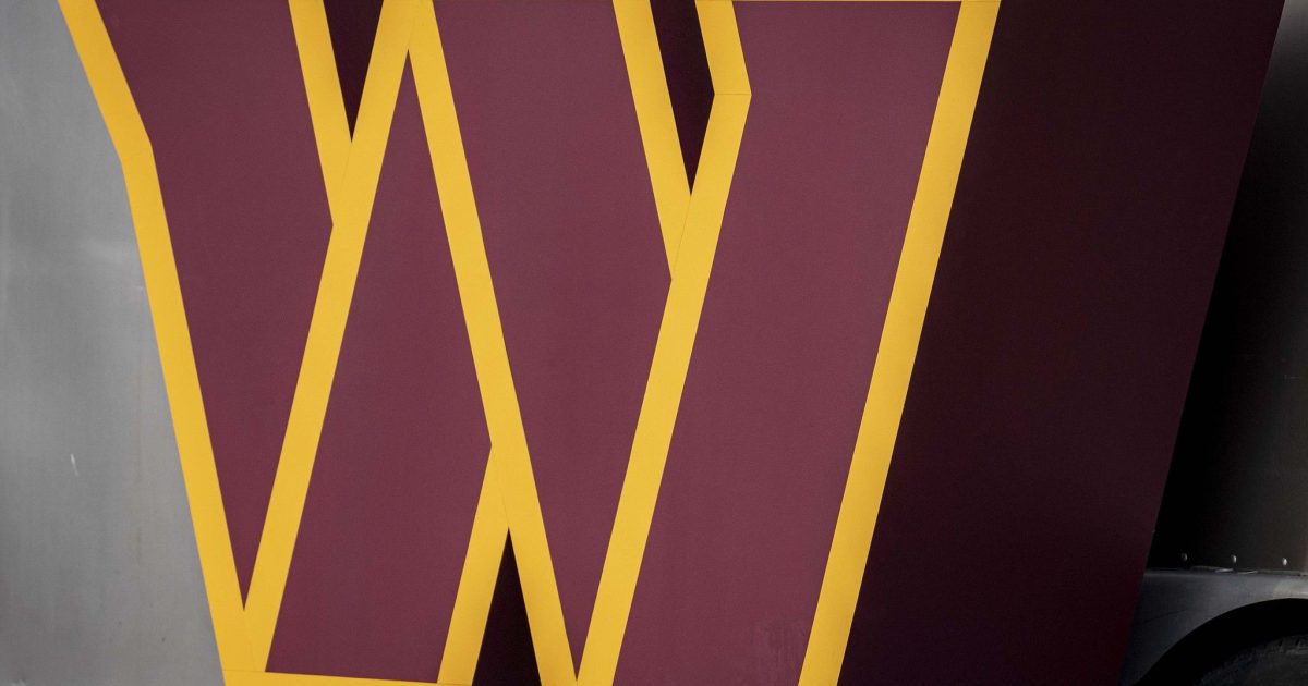 The Commanders displayed coffee mugs that had the team located in ...