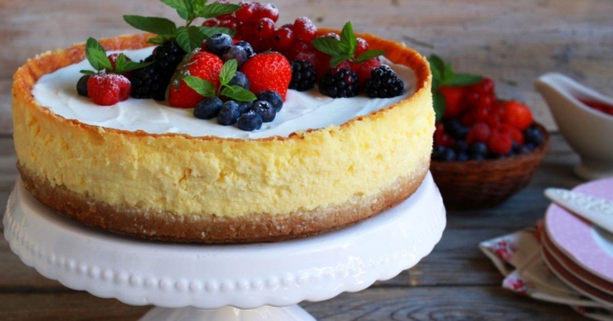 American cheesecake, la classica torta dagli Stati Uniti cotta al forno