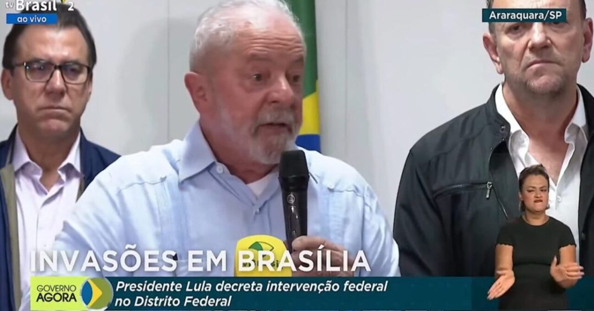 Lula decreta intervenção federal no Distrito Federal