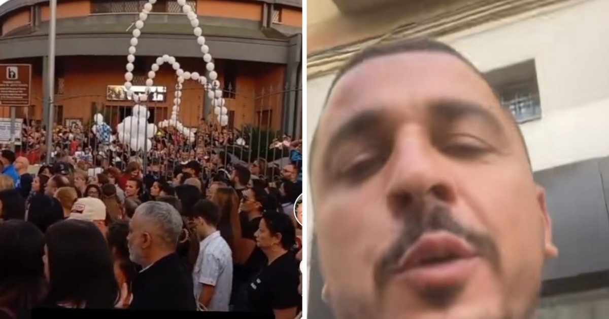 Mister Pella Pazzo, uno striscione ad attendere il feretro: 'Amatevi ...