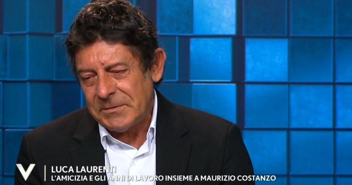 Luca Laurenti, pianto disperato a Verissimo per la morte di Costanzo ...