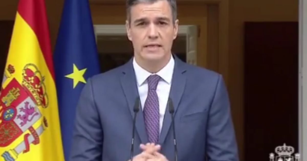 Pedro Sánchez anuncia elecciones anticipadas para el domingo 23 de julio (Vídeo)