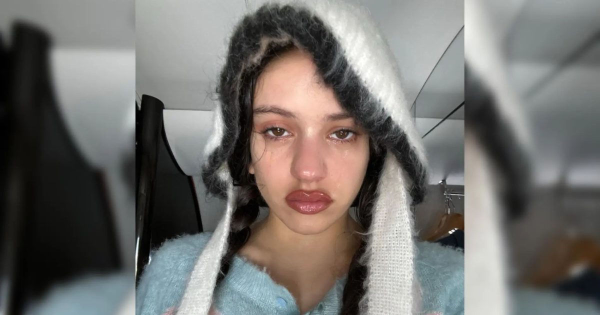 Rosalía publicó una foto en sus redes sociales con semblante triste ...