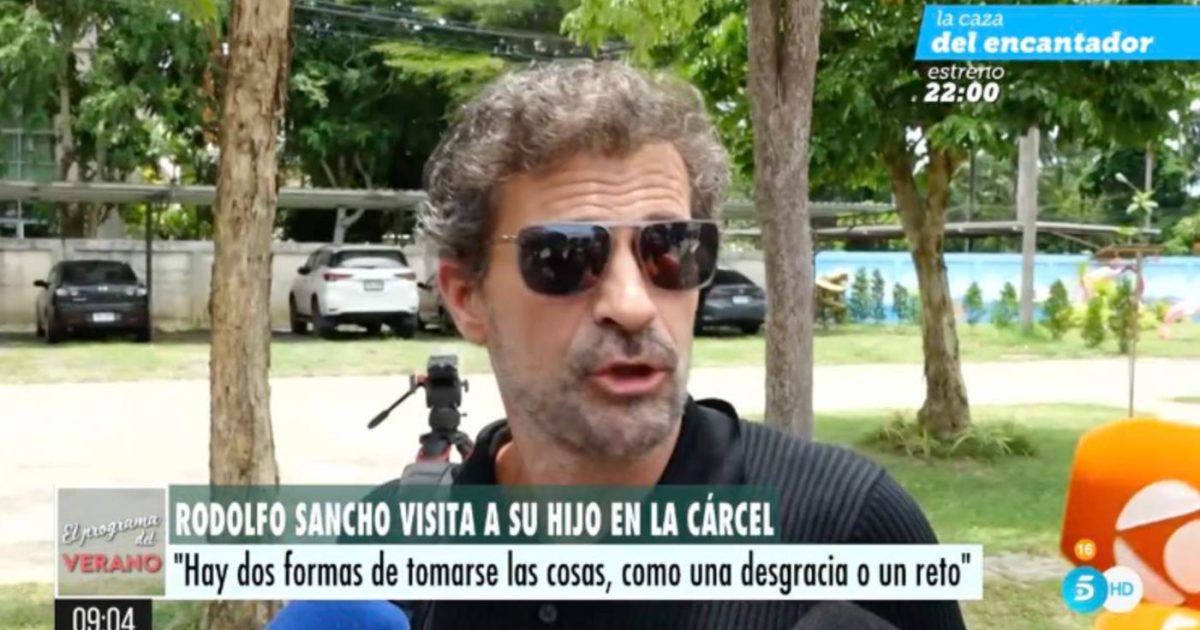 Rodolfo Sancho se reencuentra con su hijo en prisión: ‘No van a ...