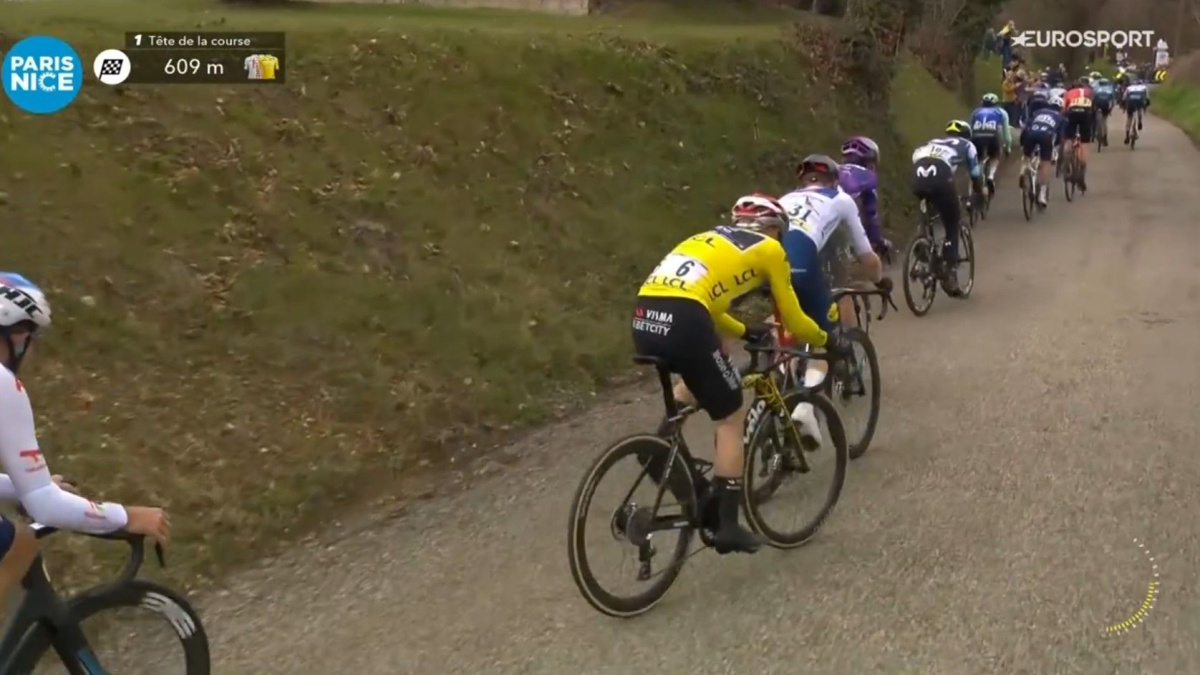 Ciclismo, Vingegaard cade e si stacca: a La Côte-Saint-André vince ...