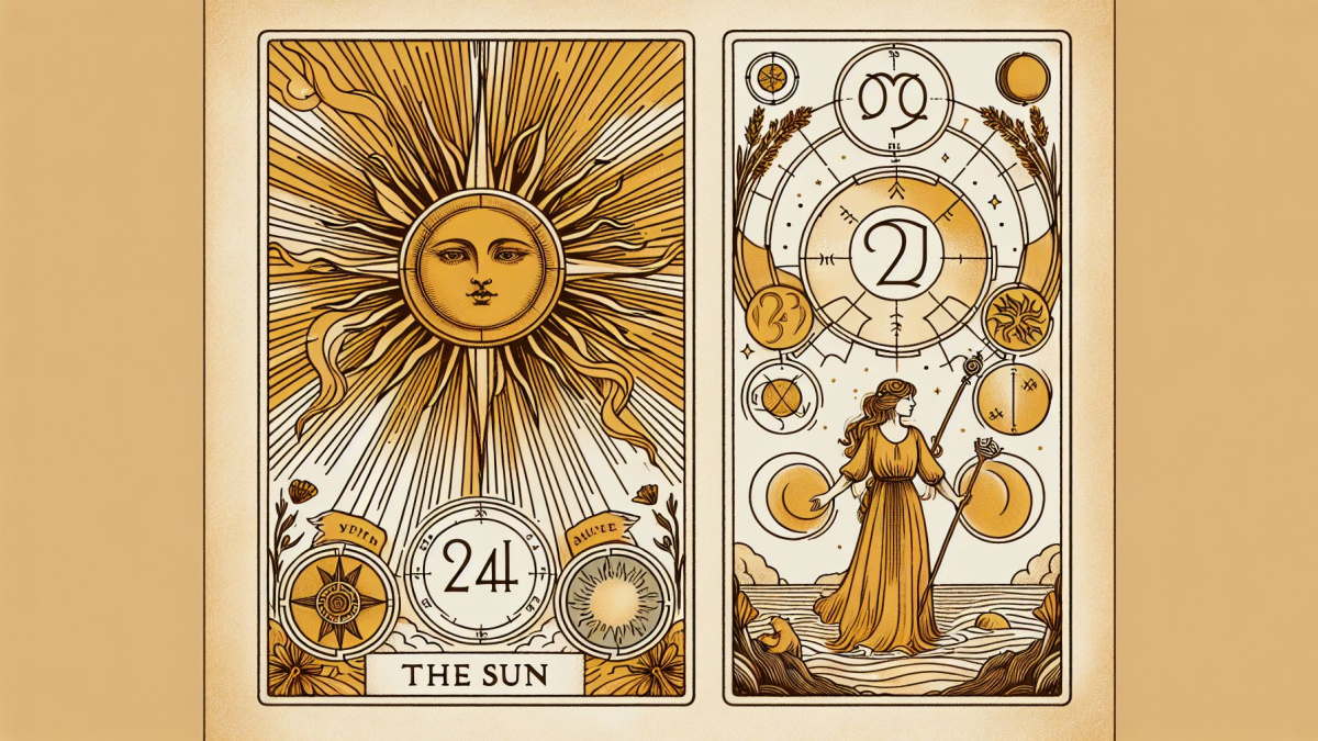 Oroscopo dei tarocchi di giovedì 24 aprile 2025, Vergine cammina con il Sole