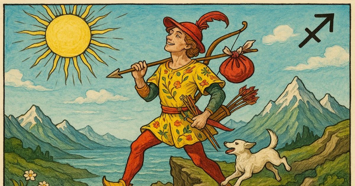 Oroscopo dei tarocchi di giovedì 10 aprile 2025, il Sagittario e il Matto