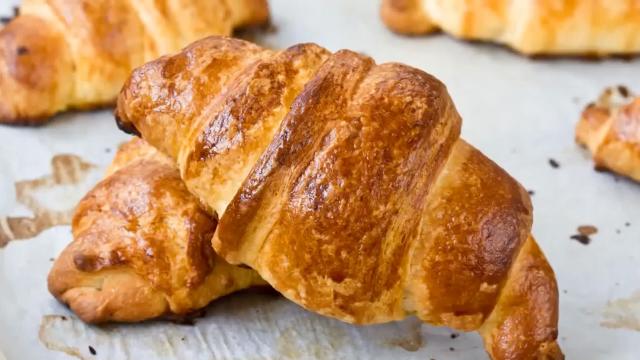 Classic French croissants recipe
