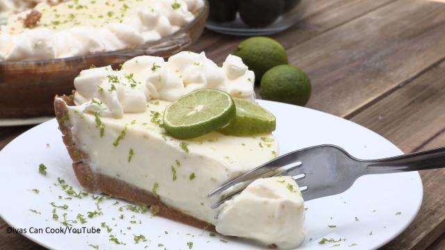 Simple key lime pie with creme chantilly recipe