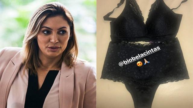 Michelle Bolsonaro mostra 'recebidos' de lingerie em rede social
